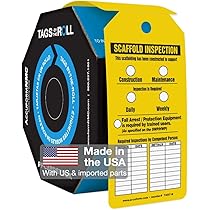 Tags By-The-Roll: Scaffold Permit - Complete Scaffold (TAR733