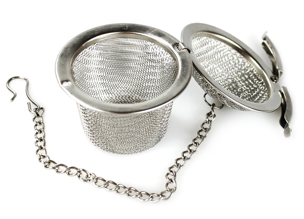 COM-FOUR® Juego de 2 coladores de té de té colador de té de té para los ...