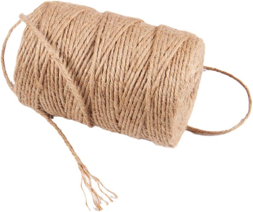Doitool - Cuerda de yute natural de 328 pies para manualidades, regalo ...