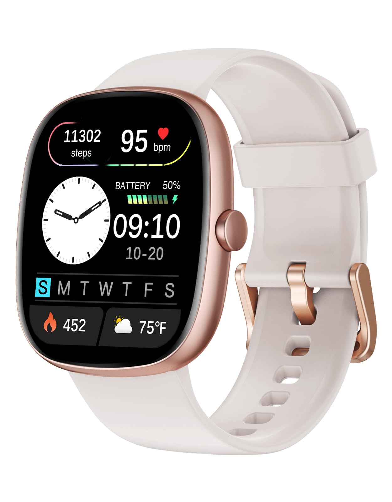 Fitness Tracker 2025 Ver. (Answer/Make Calls), 1.85" Smart Watch ...