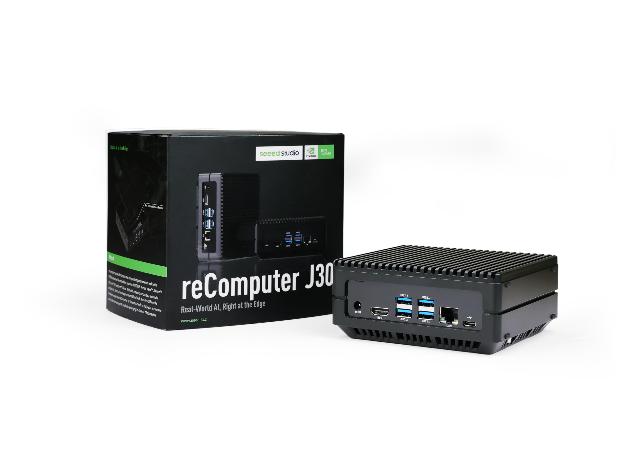 seeed studio NVIDIA Jetson Orin Nano 8GB Edge AI Device (Support Super Mode - reComputer J3011 ...