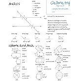 Geometry Notebook: Grid Notebook with Common Equations and Formulas for Geometry: HelpTeach ...