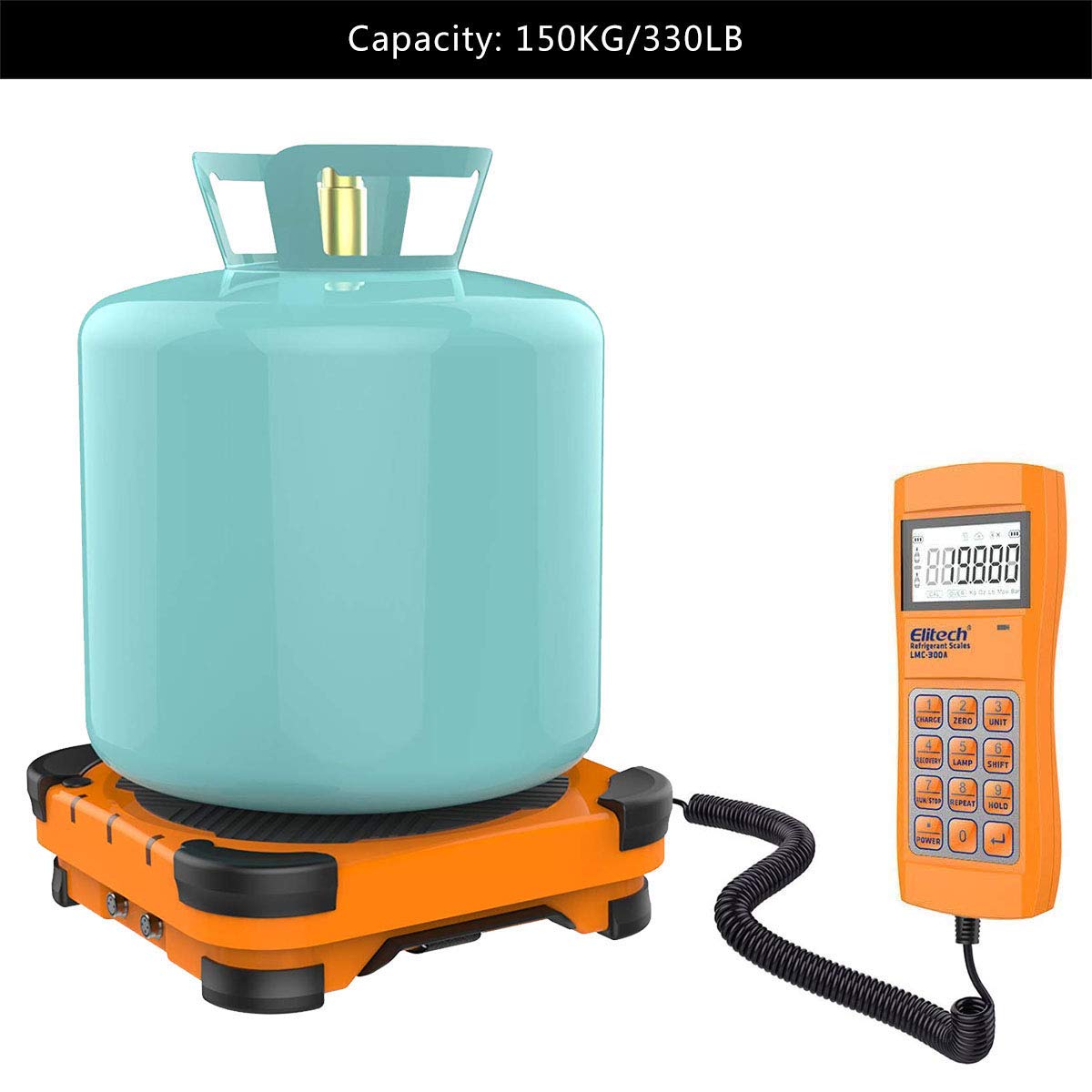 Elitech LMC-300A HVAC Refrigerant Charging Scale Freon Recovery ...