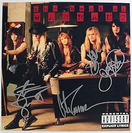 Warrant Band Signed Autographed"The Best of Warrant" 12x12 Promo Photo ...