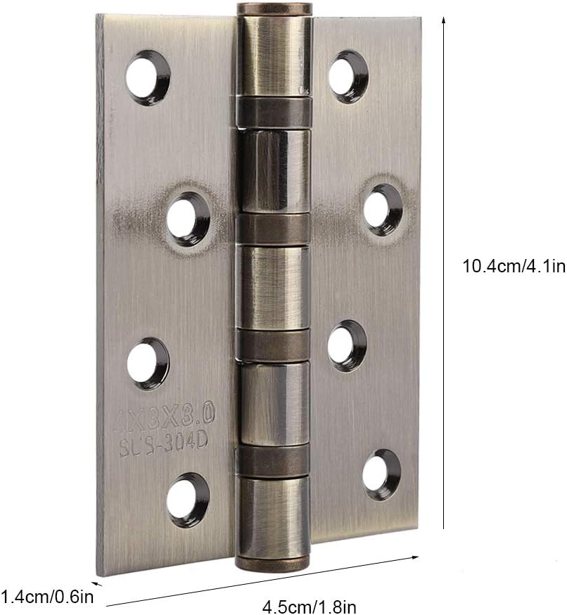 Garosa 4 Inch Door Hinge Stainless Steel Hinge Slotted Loose-Leaf Door ...