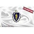 Amazon.com : Massachusetts State Flag 3x5 Outdoor Double Sided 3 Ply ...