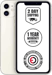 Amazon.com: Apple iPhone 11, 128GB, Unlocked - White (Renewed)