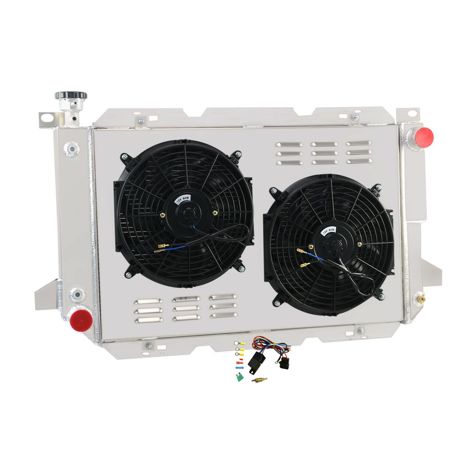 Mua CU1451 3 Row Aluminum Radiator For 1985-1997 Ford F150 F250 F350 ...