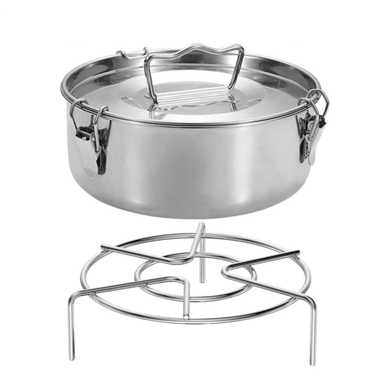 Flan Mold, Stainless Steel Flan Pan Mold with Lid(62 oz) Compatible ...