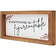 Amazon.com: Everything is Figureoutable Sign, Office Decor for Women ...