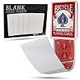 Amazon.com: Blank Playing Cards Bicycle Deck - Red Backs : Toys & Games