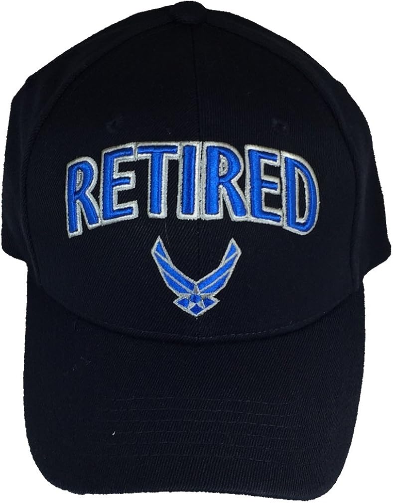 U.S. AIR Force Retired Direct Embroidered Stretch FIT S/M Hat - Navy ...