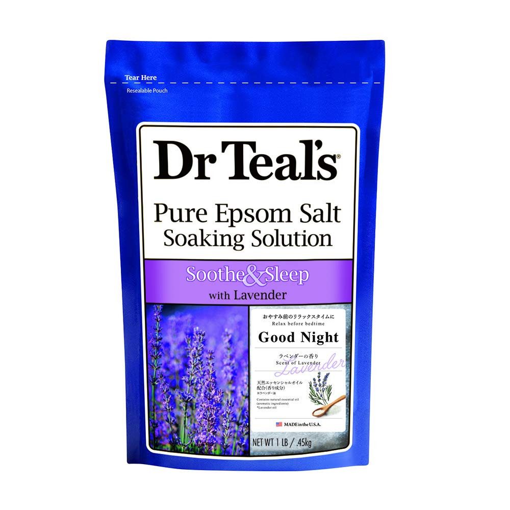 Dr Teal's Soothe & Sleep Pure Epsom Salt Soaking Solution with Lavender ...