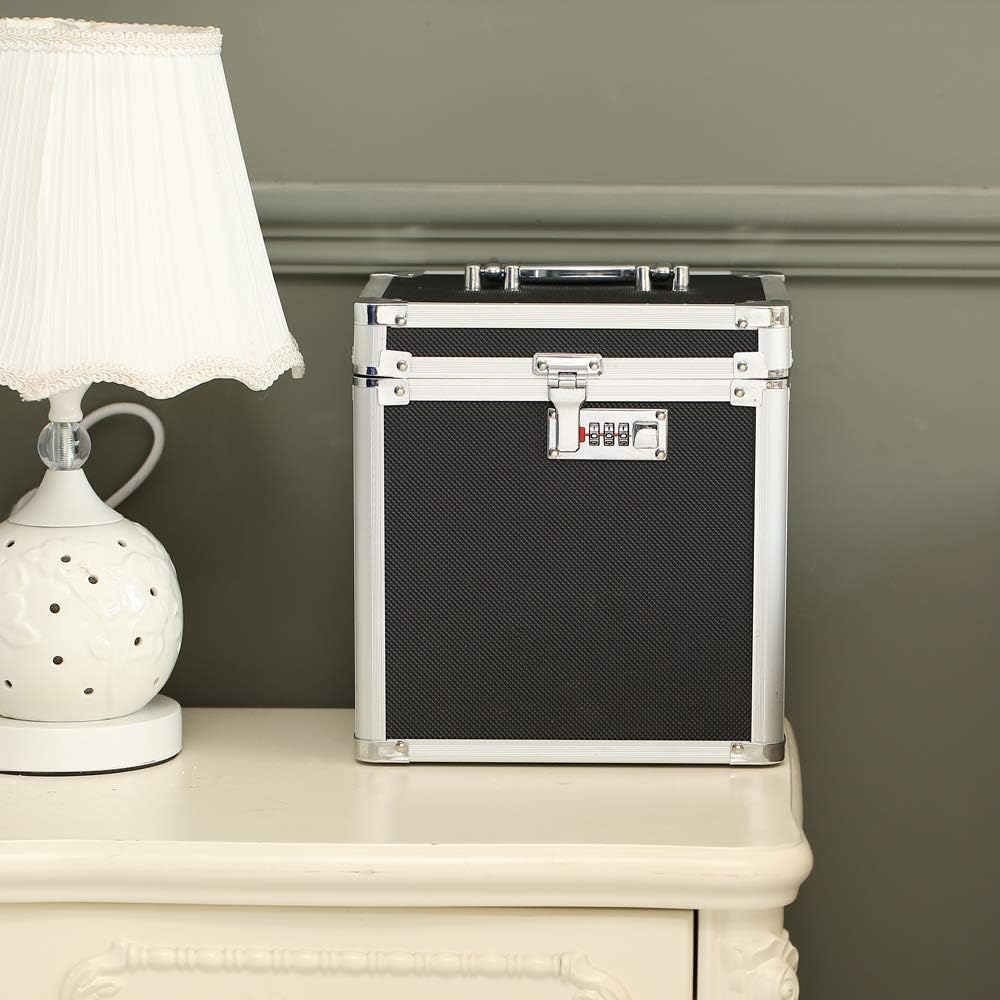 Amazon.com: Locking Personal Security Box 10 x 7.75 x 7.25 Inches Black ...