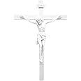 Amazon.com: Vittoria Collection 13" Wall Crucifix Cross Jesus White ...