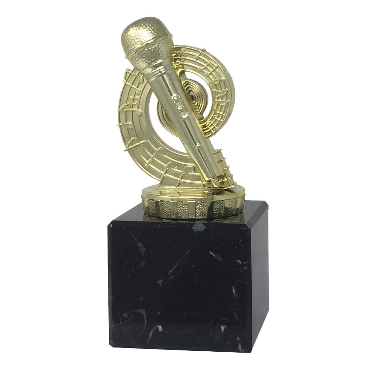 Trofei, medaglie e premi Generico Trofeo Microfono Musica in ABS Oro ...