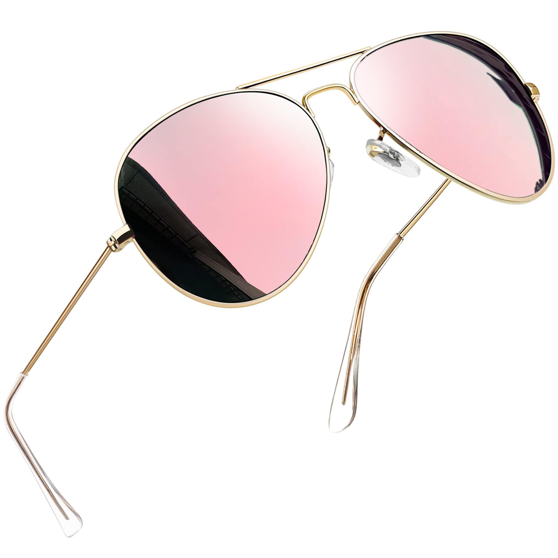 Joopin Polarized Aviation Pink Sunglasses For Women Men Classic 8066