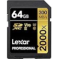 Amazon.com: Lexar Professional 2000x 64GB SDXC UHS-II Card ...