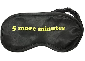 Sleep Mask Eye Mask Sayings 5 More Minutes: Amazon.co.uk: Kitchen & Home