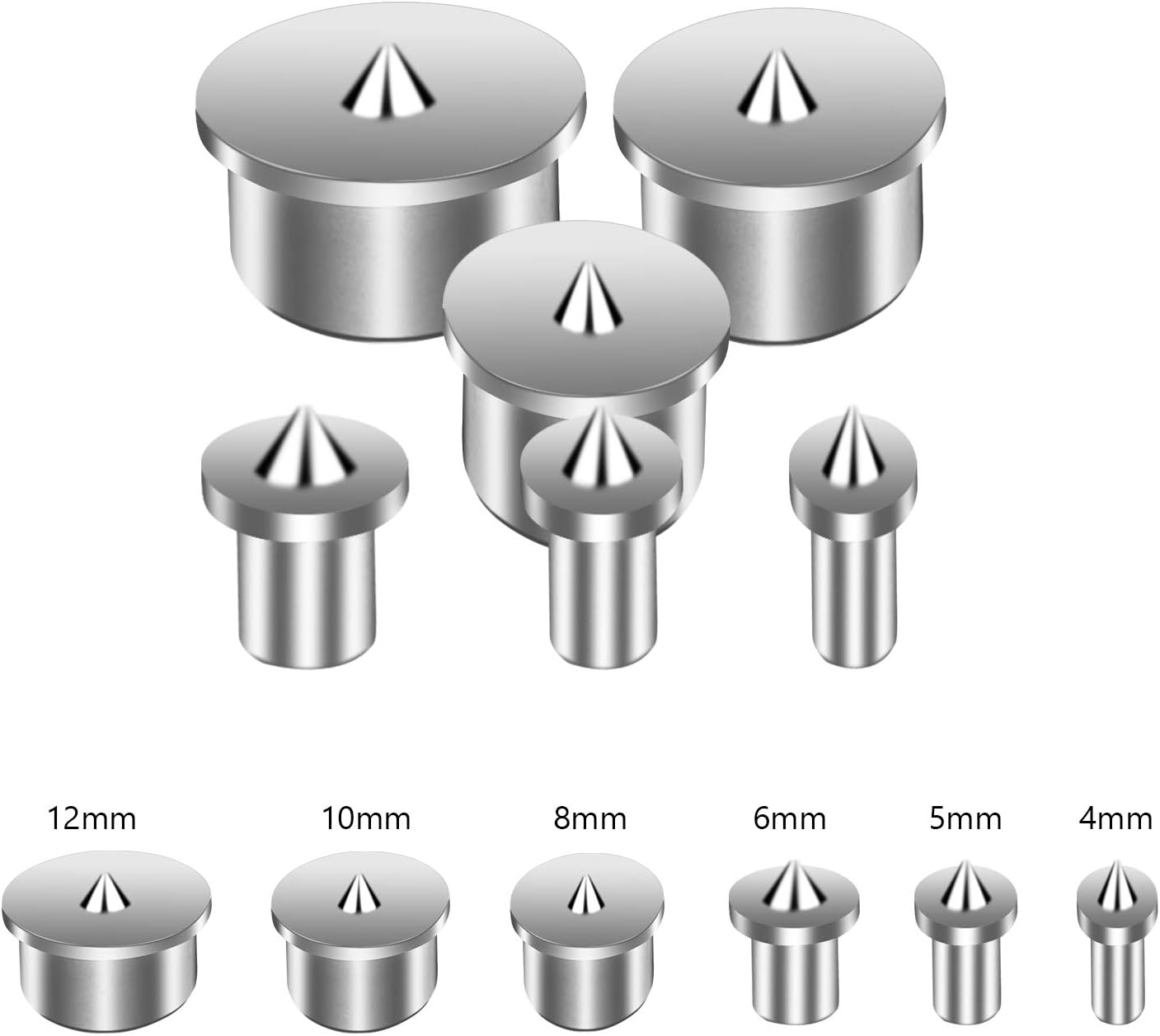 BELIOF 12pcs Drill Dowel Pin Centre Points Set Woodworking Alignment ...