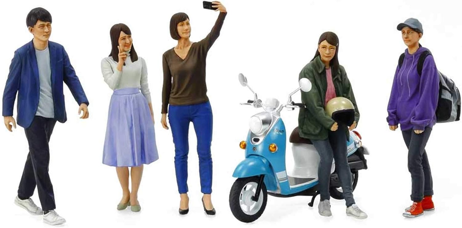 Tamiya 24356-000 Campus Friends II 1:24 Figures Set, Highly Model ...