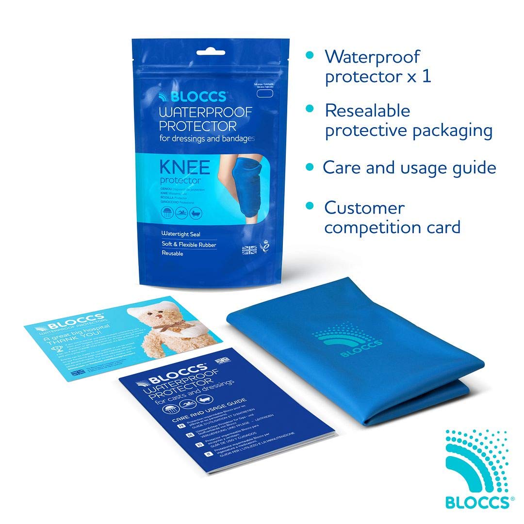 Bloccs Waterproof Knee Protector for Showering, Swim, Shower & Bathe ...