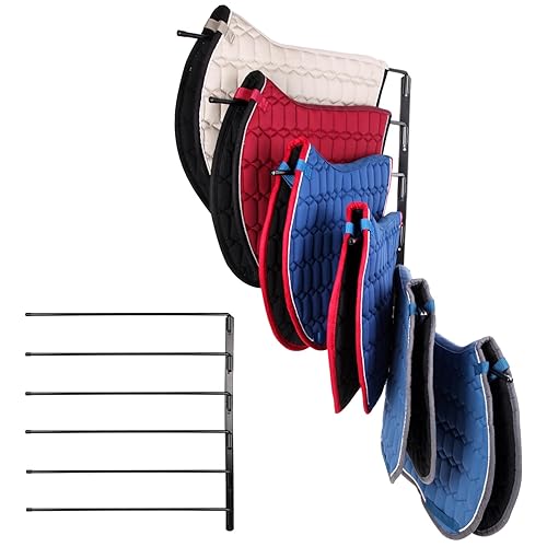 TOMESHA Saddle Pad Rack-Horse Blanket Holder,Extra-Long Rack Arms for ...