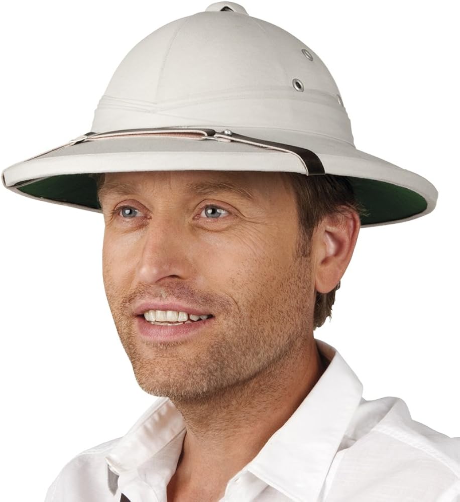 Adult Size 1920s Explorer Safari Hat Pith Helmet: Amazon.co.uk: Clothing