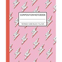 Amazon.com: Composition Notebook Wide Ruled: Cute Pastel Pink Preppy ...