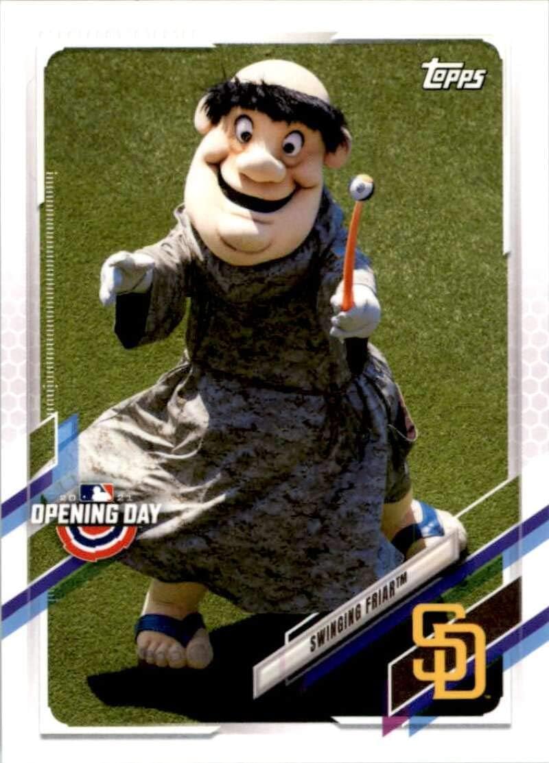 Amazon.com: 2021 Topps Opening Day Mascots #M-18 Swinging Friar San ...