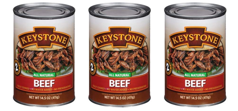 Amazon.com : Keystone Meats All Natural Canned Beef, Ground, 14 Ounce ...