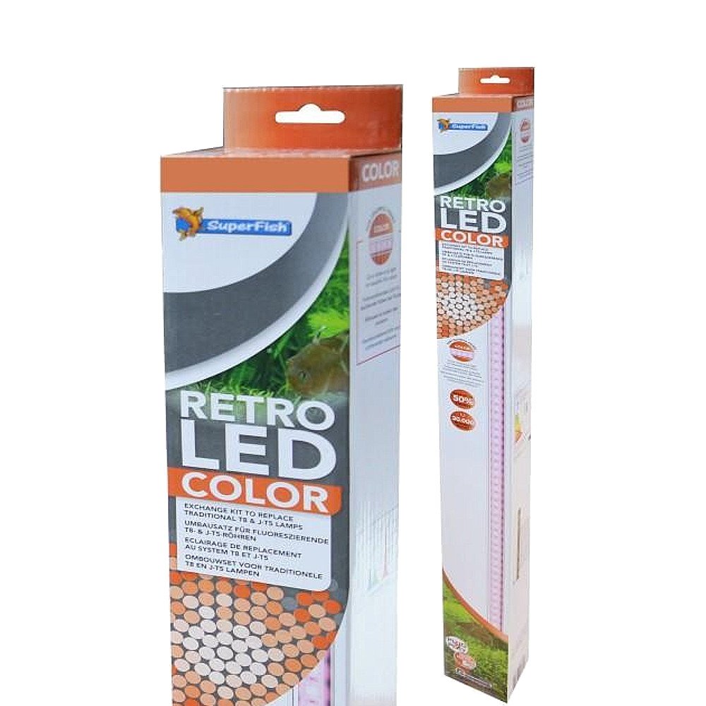 SuperFish Aquarium LED-Beleuchtung Retro Color, Aquarium LED Retro:10 ...