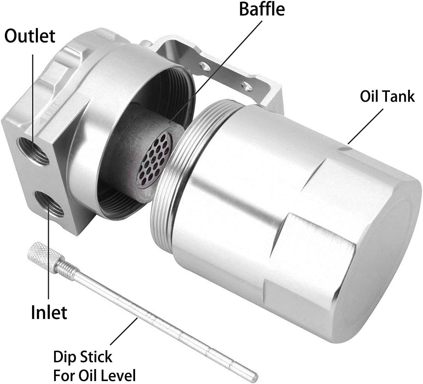 Amazon.com: Universal Oil Catch Can Tank Polish Baffled ...