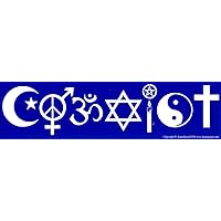 Amazon.com: COEXIST – Magnetic Bumper Sticker / Decal Magnet (11.5" by ...