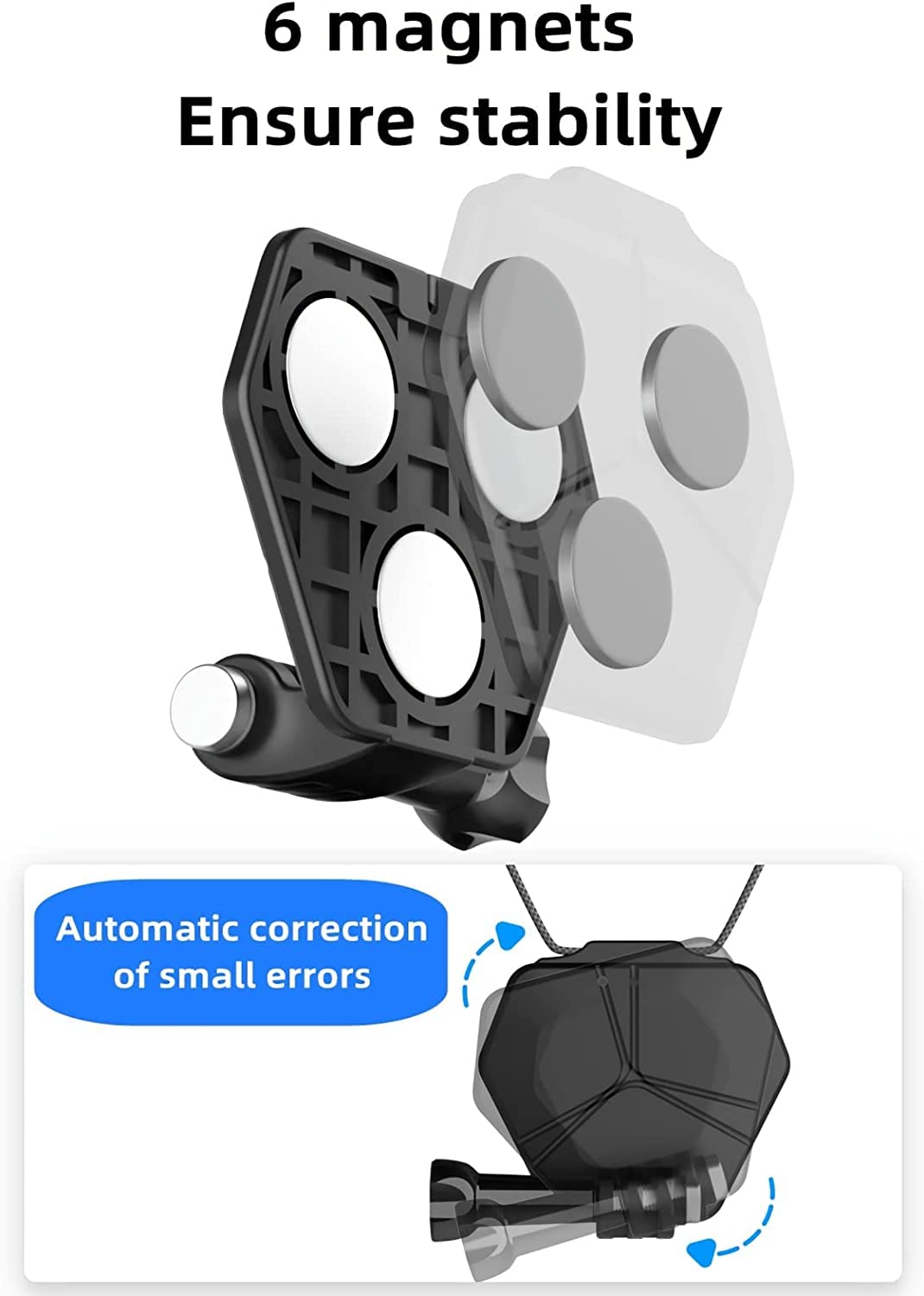 Mua REYGEAK Magnetic Neck Mount for GoPro, Adjustable POV Chest ...