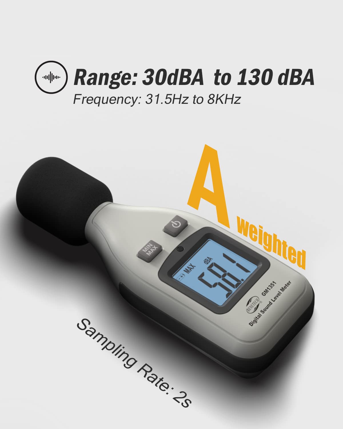 Mua Decibel Meter,Digital Sound Level Meter with 30 to 130 dBA ...