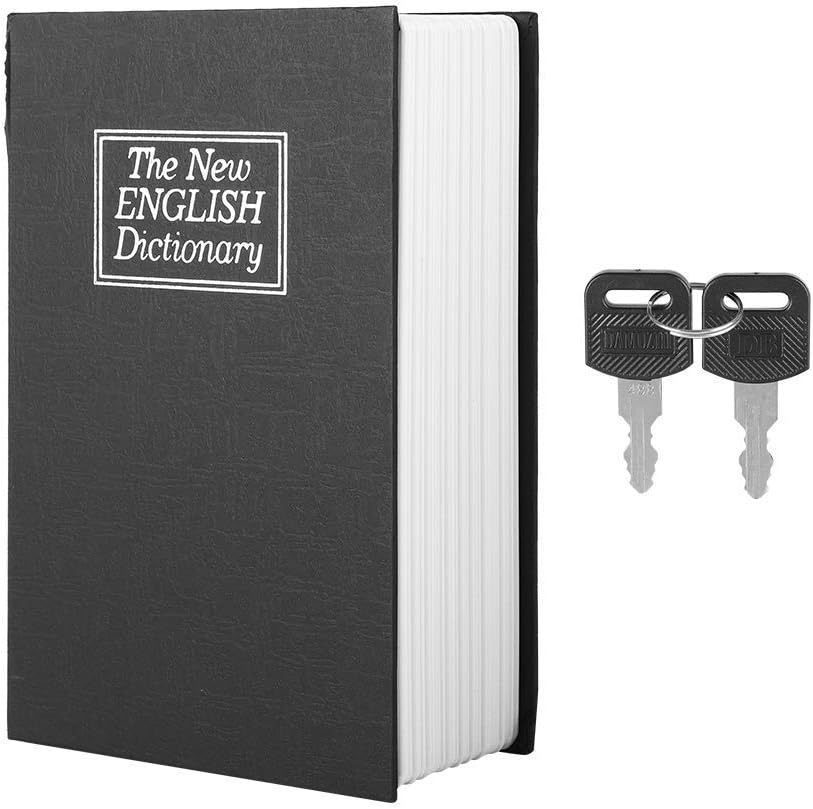 Black Portable English Dictionary Safe Box，Storage Case with 2keys ...
