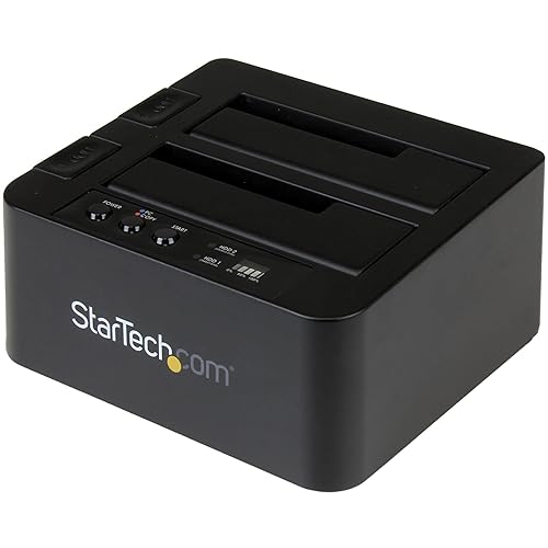 StarTech.com Standalone Hard Drive Duplicator, External Dual Bay HDD ...