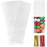 Amazon.com: 200 Pcs 3" x11" Cellophane Treat Bags Clear Flat Cello Treat Bags 1.4mil thickness ...