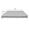 ALEKO 10x8 ft Electric Retractable Patio Awning, Remote Control ...