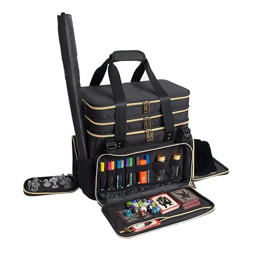 MONGPIENS RPG DND BAG - Miniatures Storage Travel Bag - Fits 44 ...