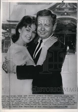 1966 Wire Photo Singer Mel Torme and actress Janette Scott married ...