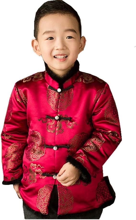 Chinese Style Costume Children New Year Clothes Coat Boy Traditional ...