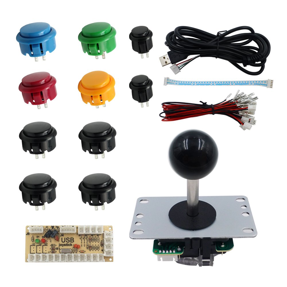 SJJX DIY Arcade Game Button and Joystick Controller Kit: Amazon.co.uk: Electronics