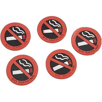 Amazon.com: No Smoking Sign sticker decal 4" x 4": Automotive