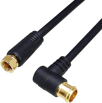 Amazon | TARO'S アンテナケーブル 3M 4K8K放送(3224MHz)対応 S-4C-FB 4C同軸 地デジ・BS・CS・CATV放送対応 金メッキプラグ L型プラグ（差込式 ...