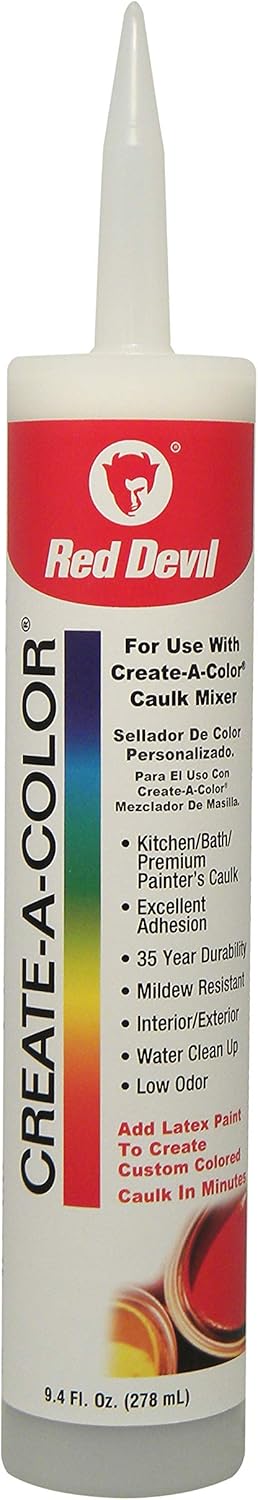 Amazon.com: Red Devil 040912 Create A Color Caulk, 12-Pack, Tint base ...