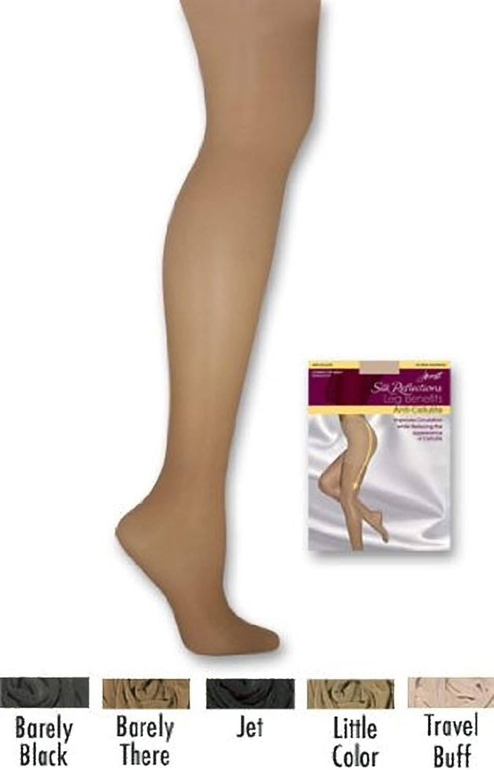 Hanes Silk Reflections Anti-Cellulite Control Top Pantyhose Hosiery (A ...