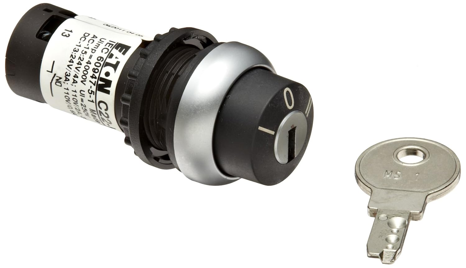 DPST-2 NO Contacts Silver Bezel Momentary Operation 3 Positions Eaton ...