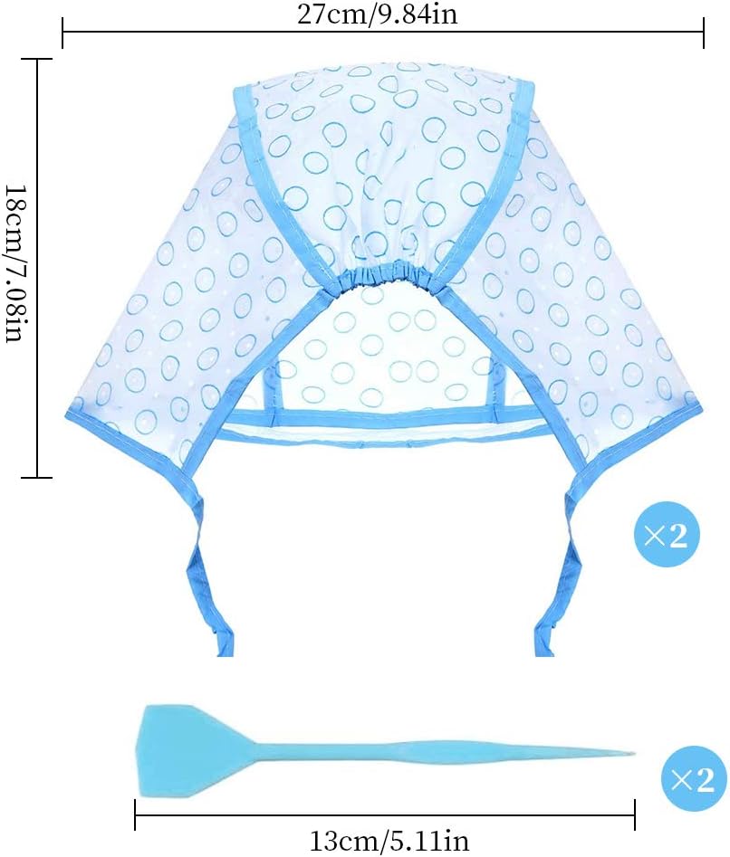 Disposable Tipping Cap, 2 Pieces Salon Hair Coloring Highlighting Cap ...